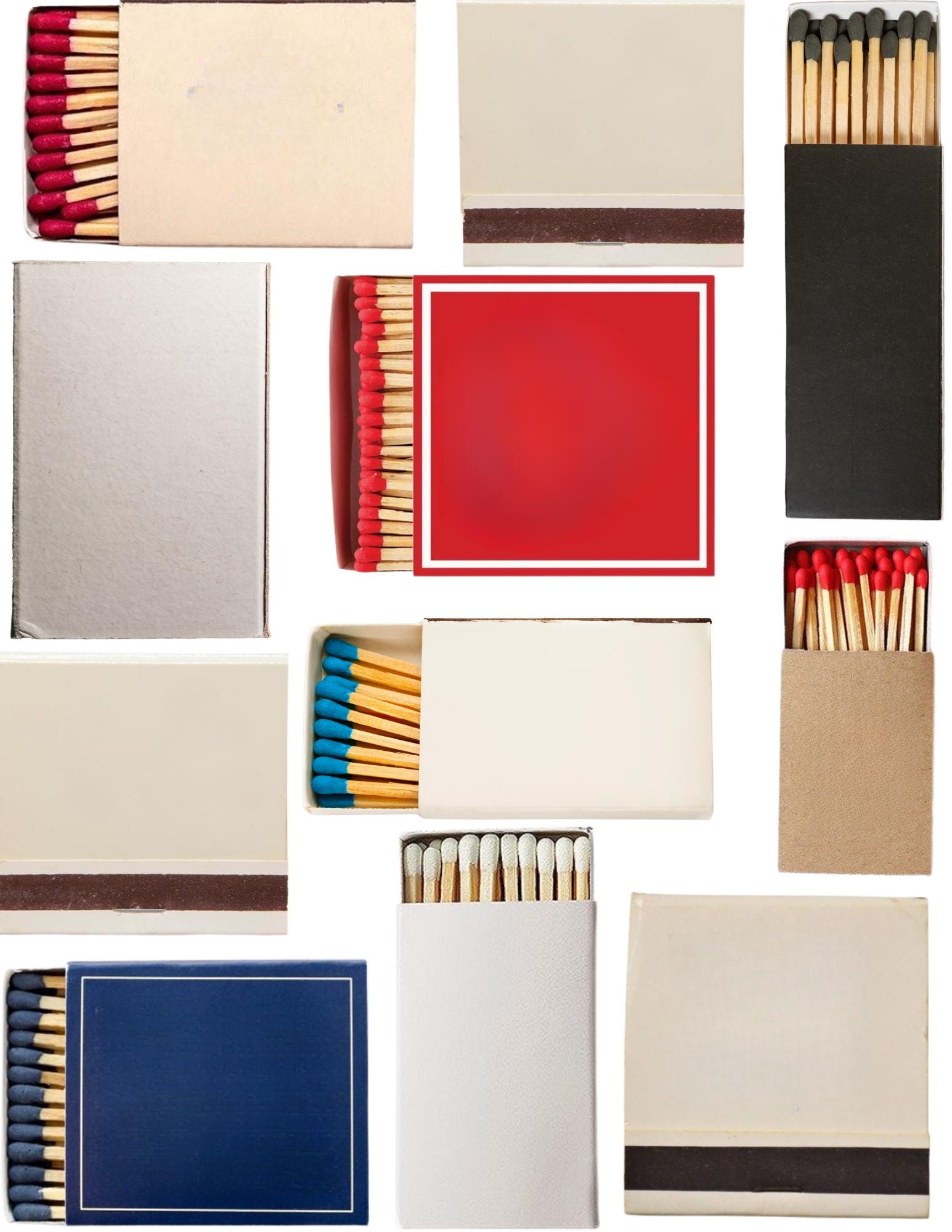 Blank Matchbox Poster Template: Custom DIY Matchbook (digital Download ...