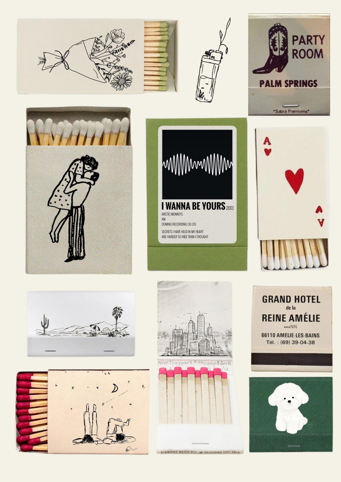 Custom Matchbox Art Matchbook Poster Personalized Matchbox Gift ...