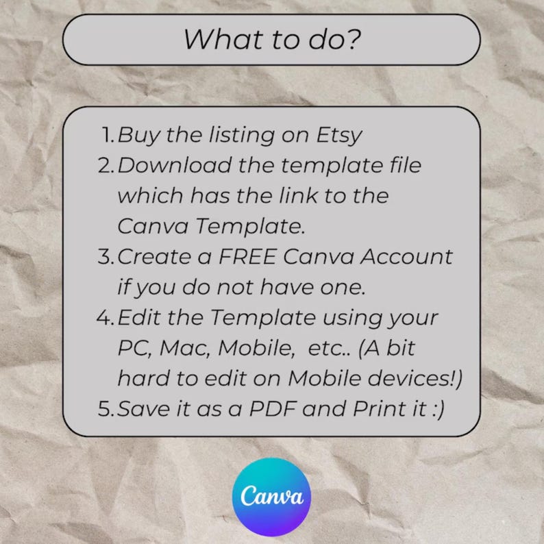 Blank Matchbox Poster Template: Custom DIY Matchbook (digital Download ...