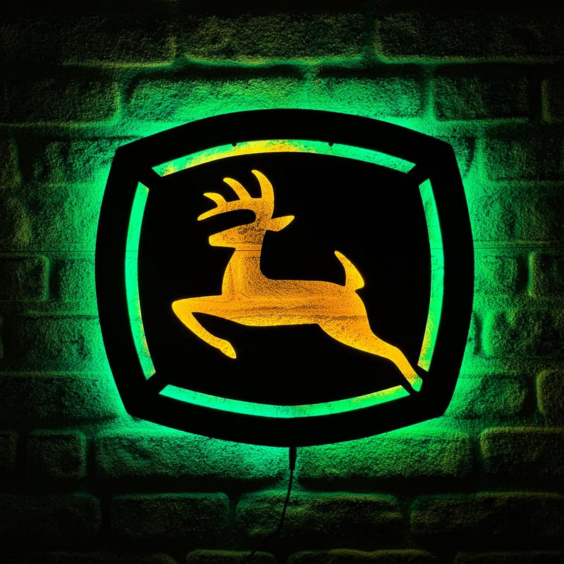 Lighted Neon Led John Deere - Etsy