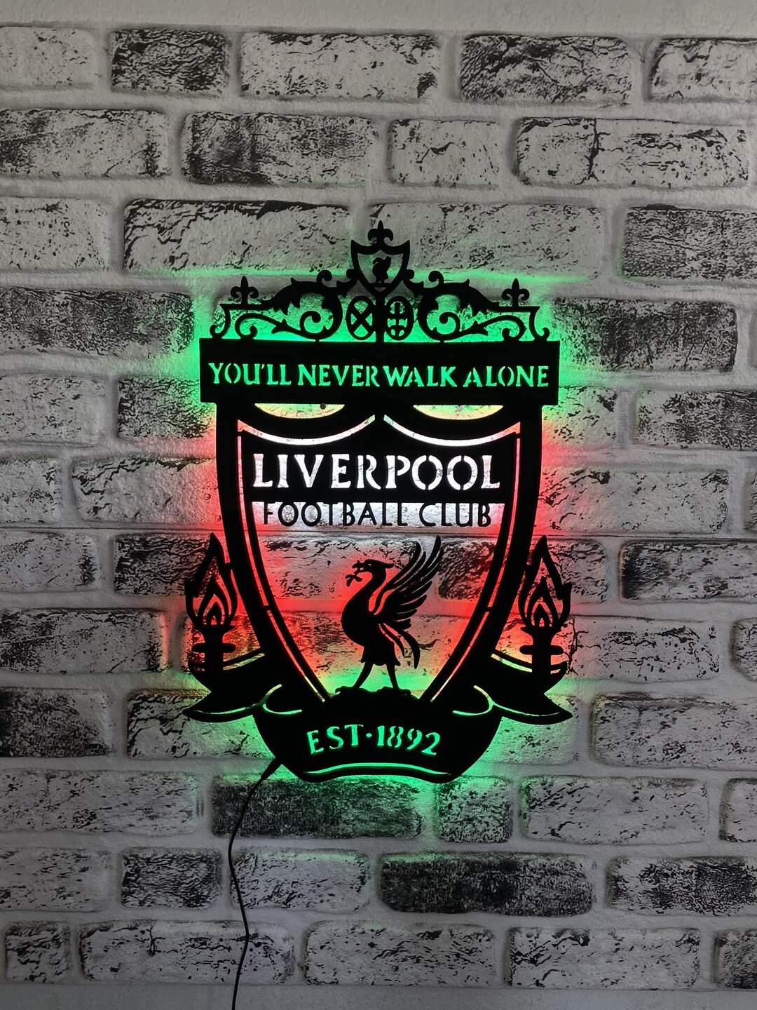 Liverpool Led Sign Football Team Logo Led Sign Sports Gift Decor ...