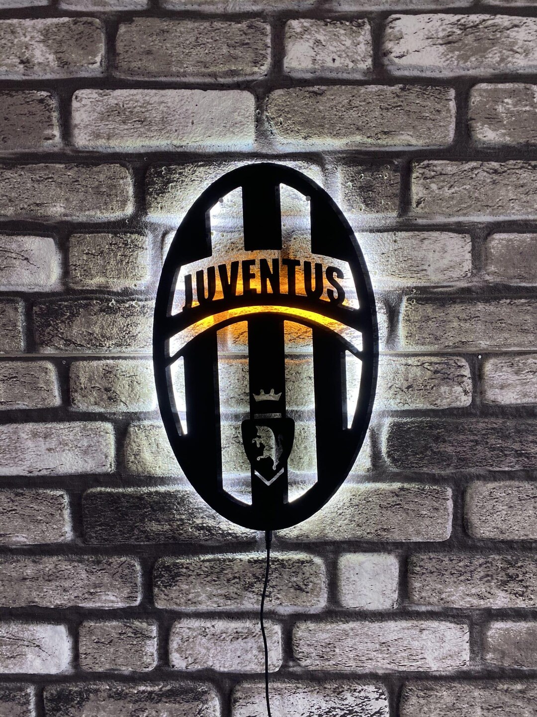 Juventus Led Sign , Juventus Wall Decor , Seri A Lighted Wall Decor ...
