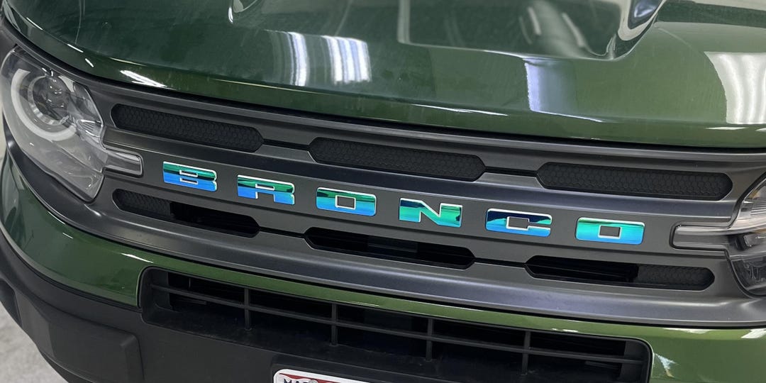 Custom Bronco Grille Overlay Decals for 2021–2025 Ford Bronco | Easy ...