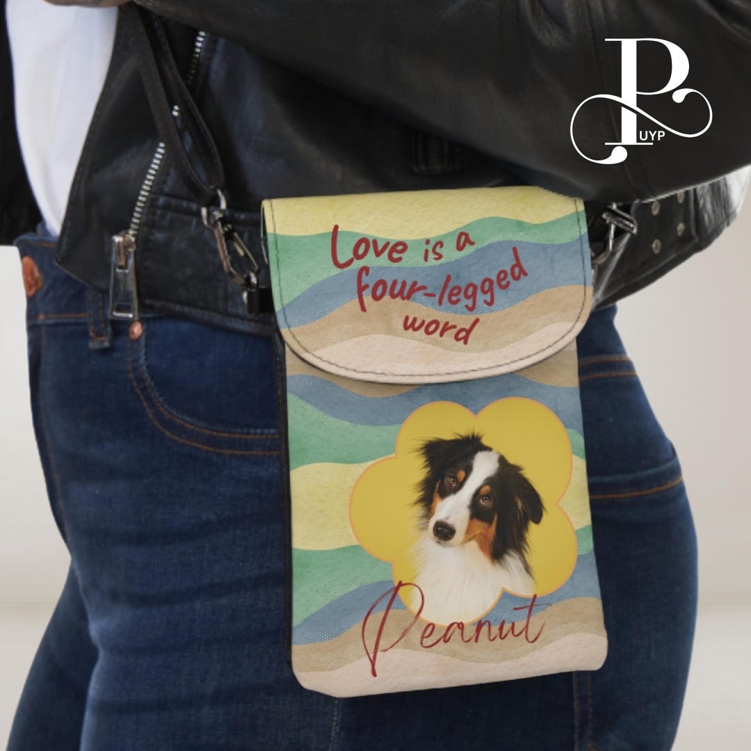 Custom Pet Photo & Name Phone Wallet, Cute Personalized Pet Owner Gift ...