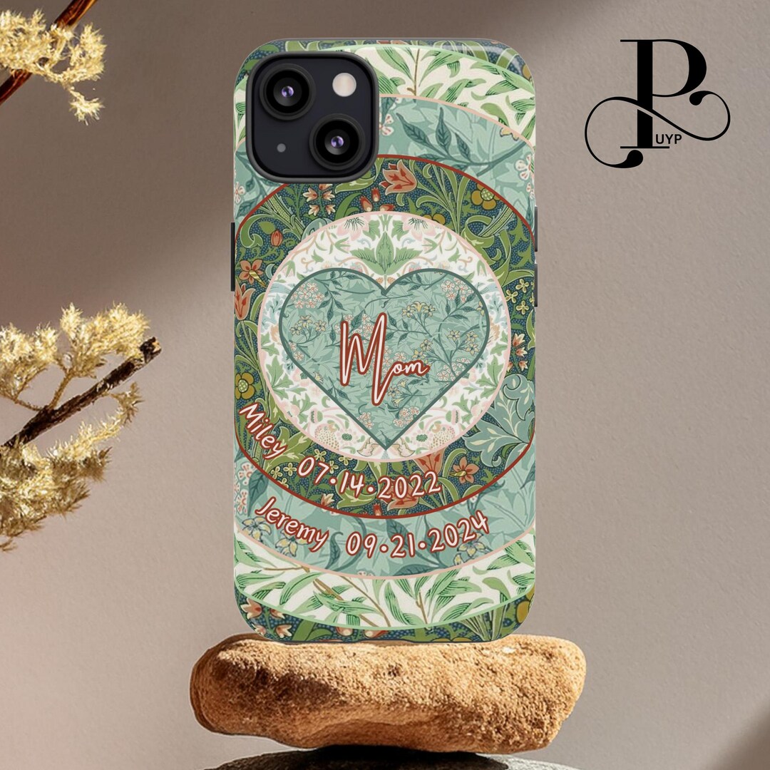 Custom Mom Phone Case With Kids' Names & Birthdates, Personalized ...