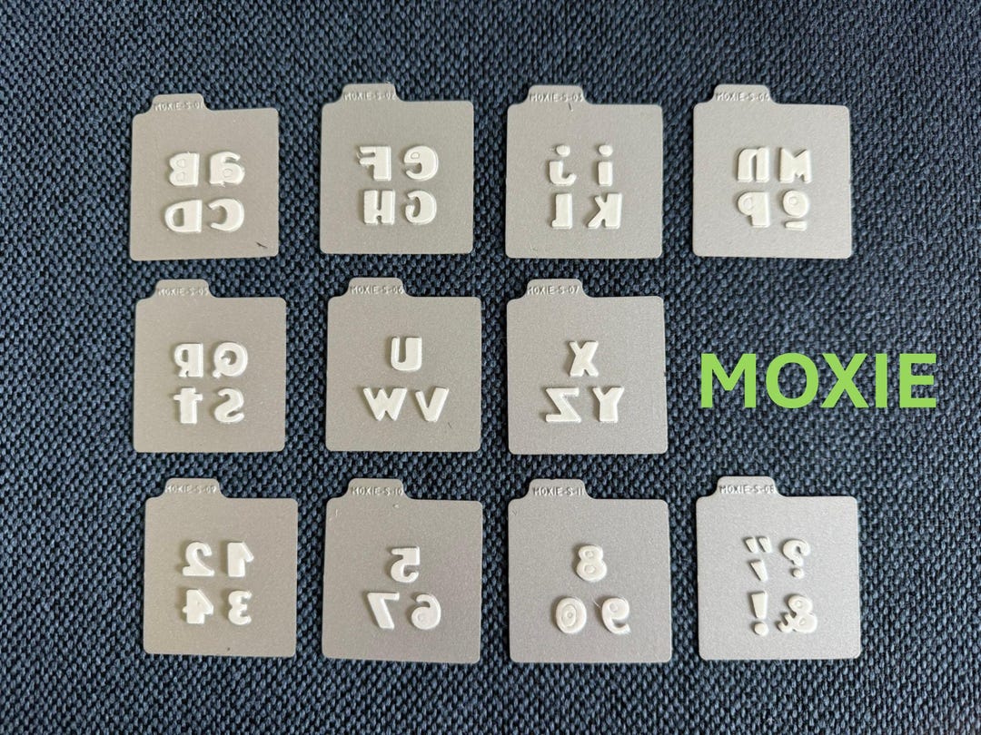 Quickutz Moxie Skinni Mini Alphabet Dies, Unicase, Numbers, Punctuation ...