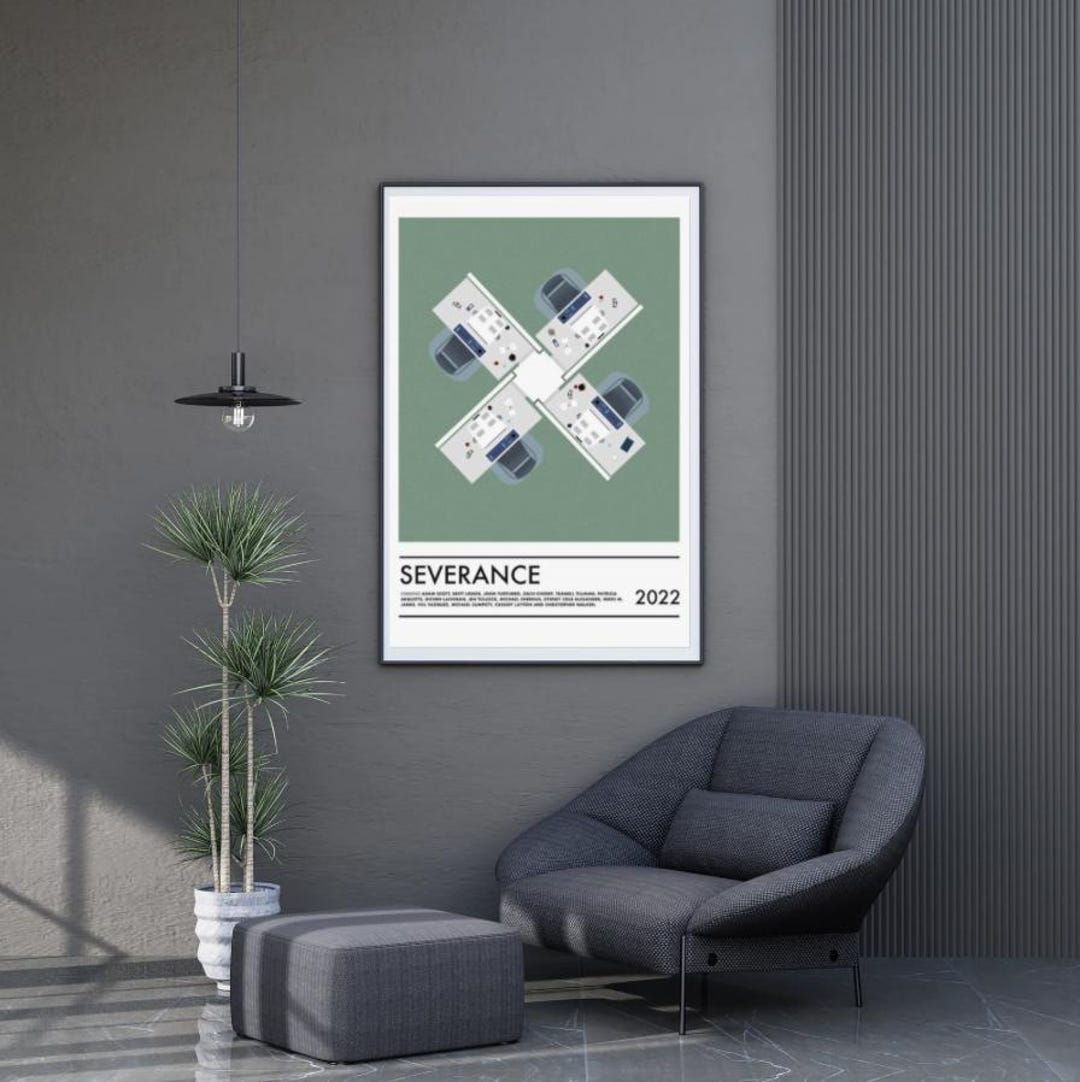 Severance Poster - Adam Scott - Minimalist Tv Series Poster - Vintage ...