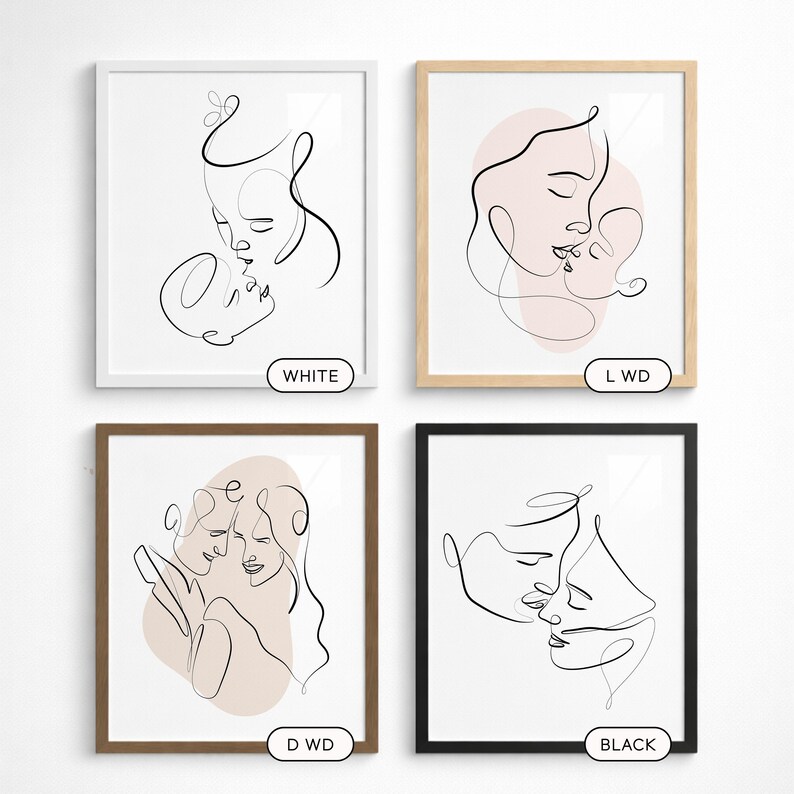 Custom One Line Portrait From Photo - Personalized Hand Drawn Line Art ...