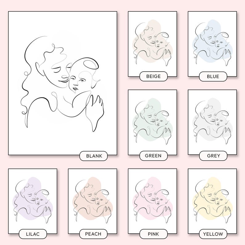 Custom One Line Portrait From Photo - Personalized Hand Drawn Line Art ...