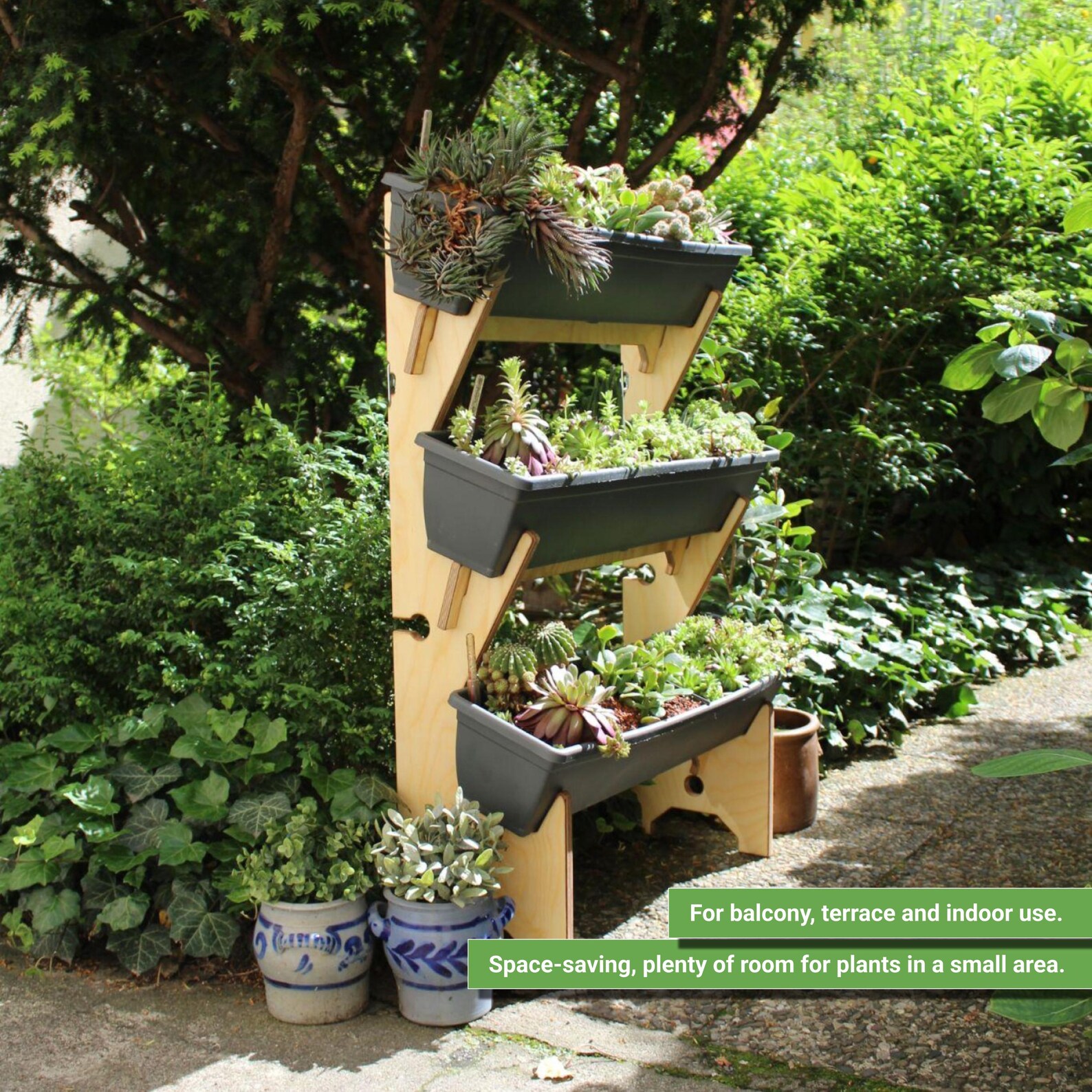 Vertical Garden – Plywood Frame for Planters. CNC Files in Dxf, Eps, Ai ...