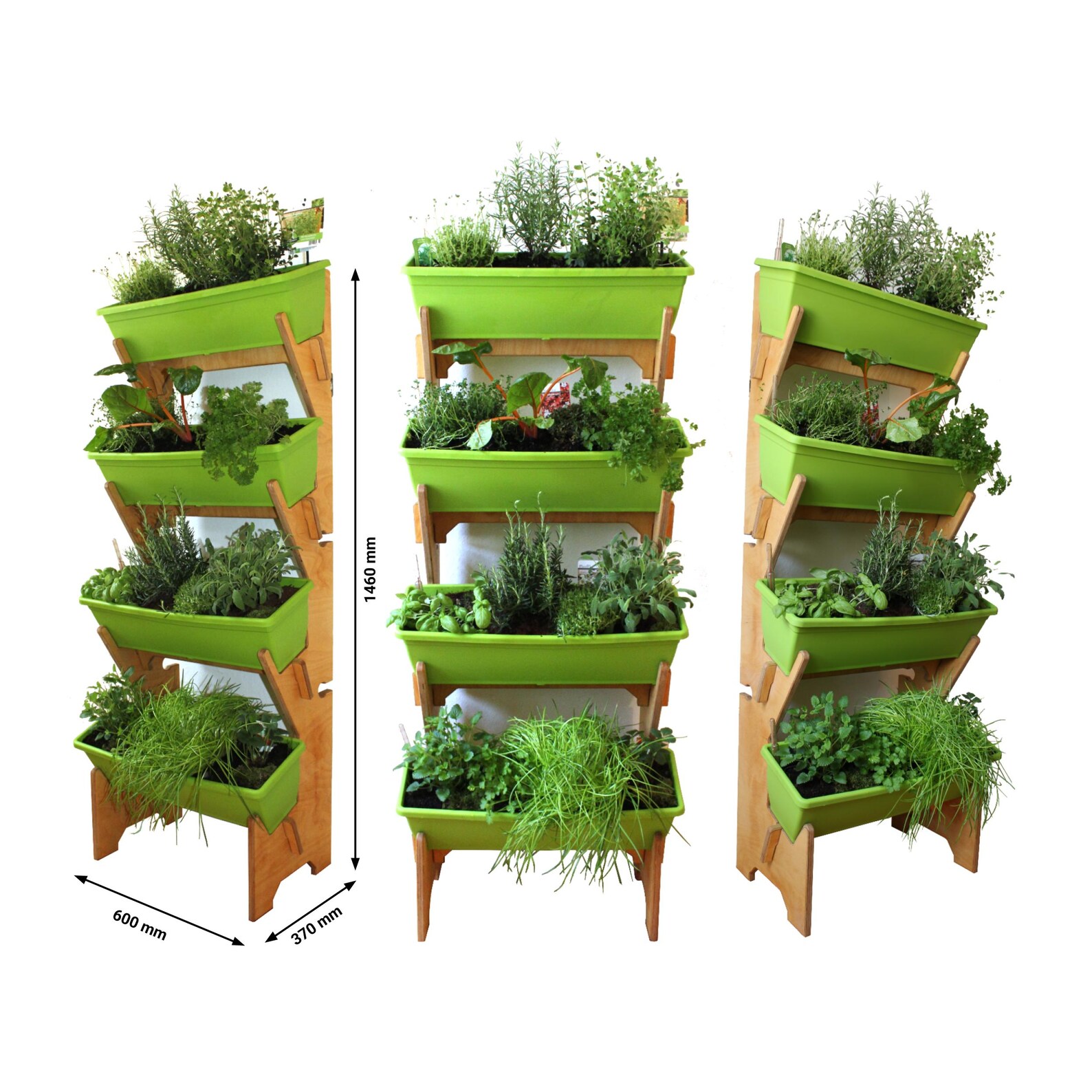 Vertical Garden – Plywood Frame for Planters. CNC Files in Dxf, Eps, Ai ...