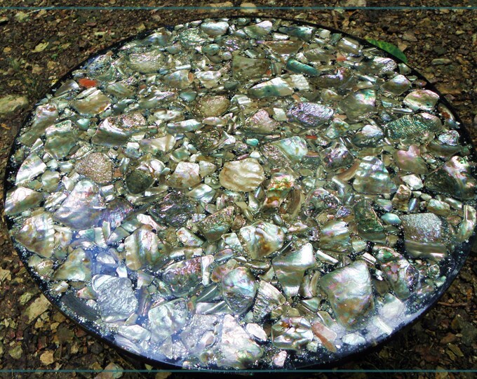 1950s ABALONE in RESIN TABLE - Etsy