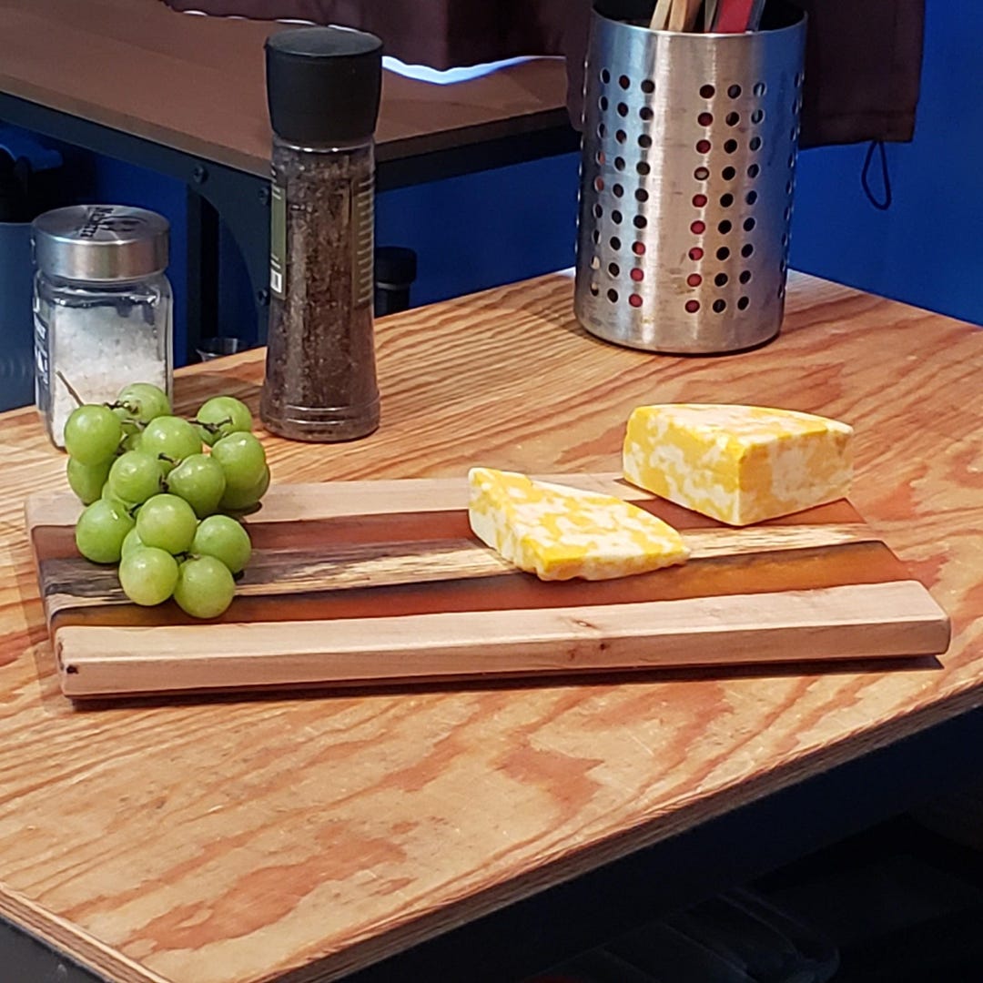 Cherry Wood and Copper Resin Charcuterie Board - Etsy