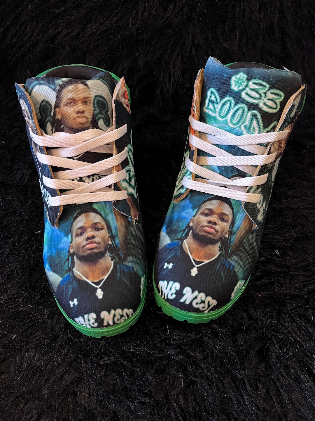 Custom Tribute Boots: Personalized Photo Memory Design - Etsy
