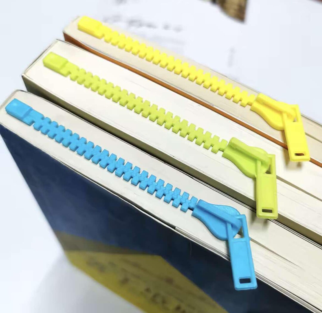 Creative Zipper Bookmark - Dual-function Organizer With Divided Pages ...