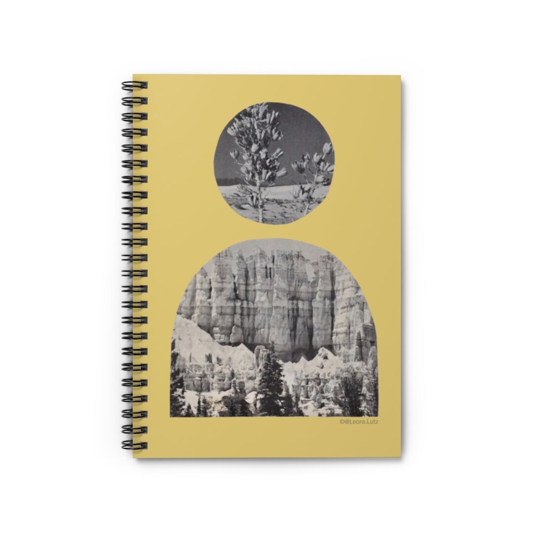 Minimal Desert Sun Boho Modern Aesthetic Yellow Notebook | Dream School ...