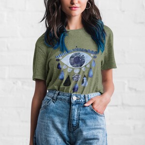 Evil Eye Crying Tears of Joy Bohemian Modern Protection Symbol Boho ...