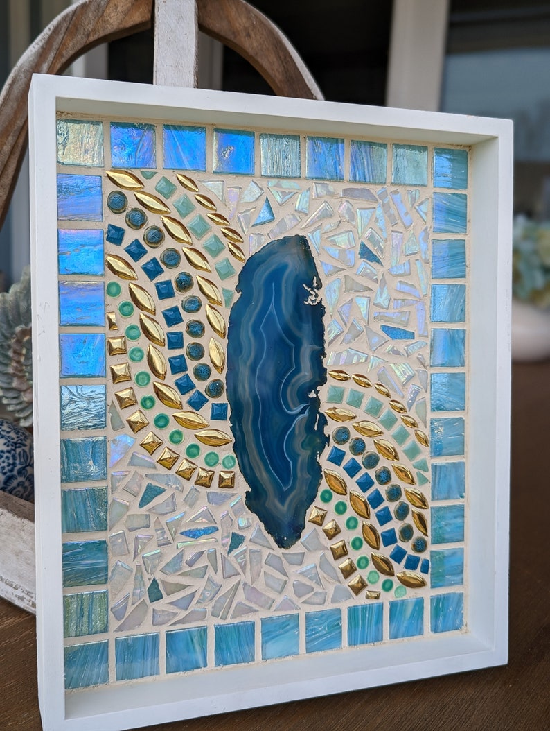 Mosaic Geode Shadow Box Wall Art - Etsy