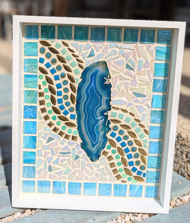 Mosaic Geode Shadow Box Wall Art - Etsy