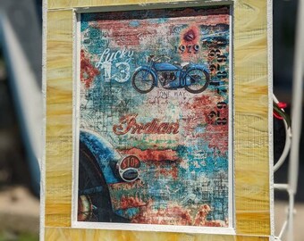 Motorcycle Mosaic - Etsy