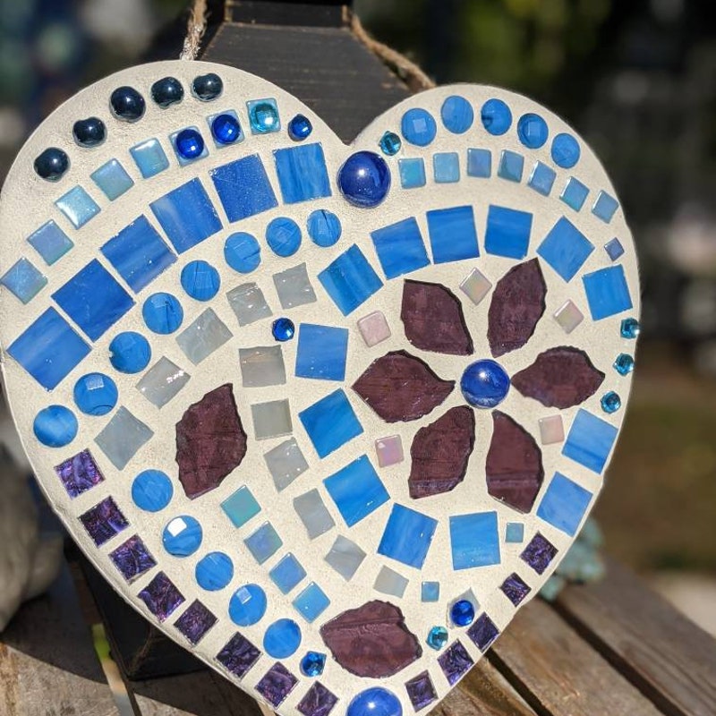 Mosaic Hearts - Etsy