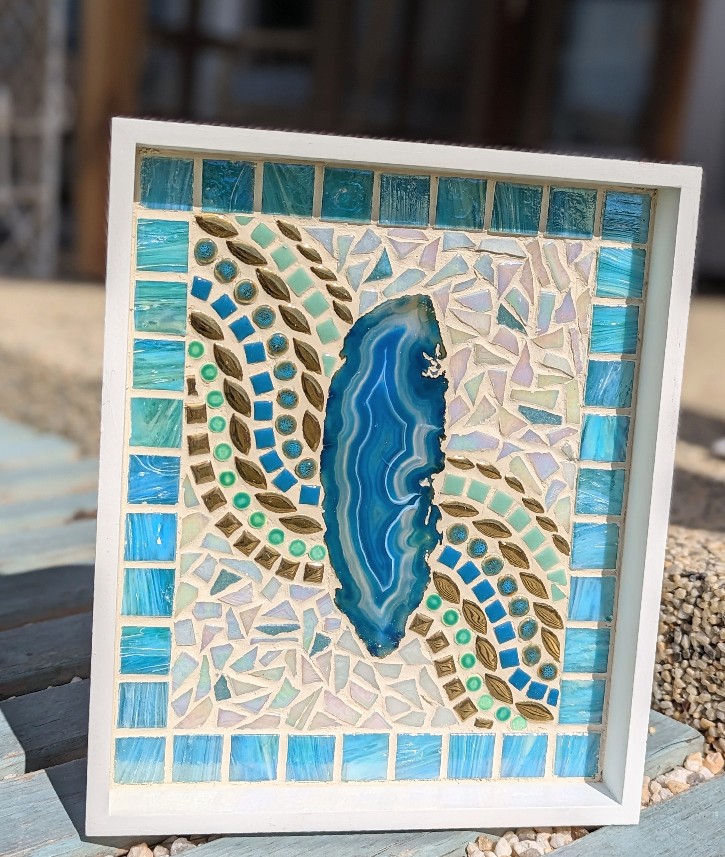 Mosaic Geode Shadow Box Wall Art - Etsy