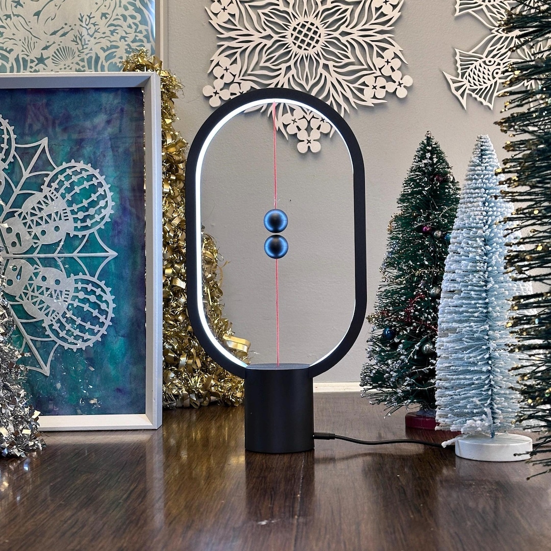Magnetic Balance Lamp, Rechargeable Floating LED Desk Light - Etsy