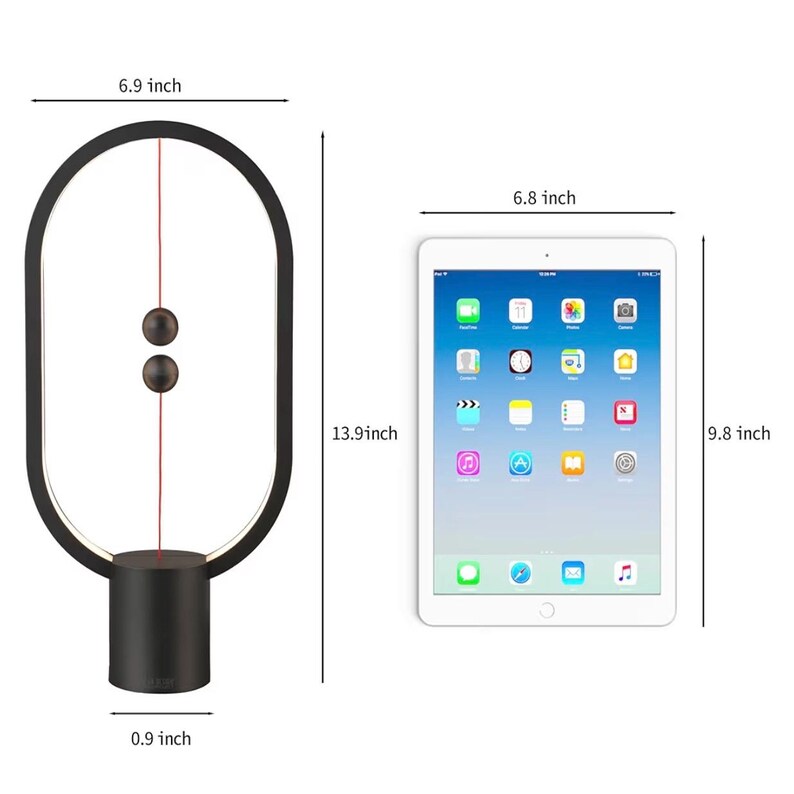 Magnetic Balance Lamp, Rechargeable Floating LED Desk Light - Etsy