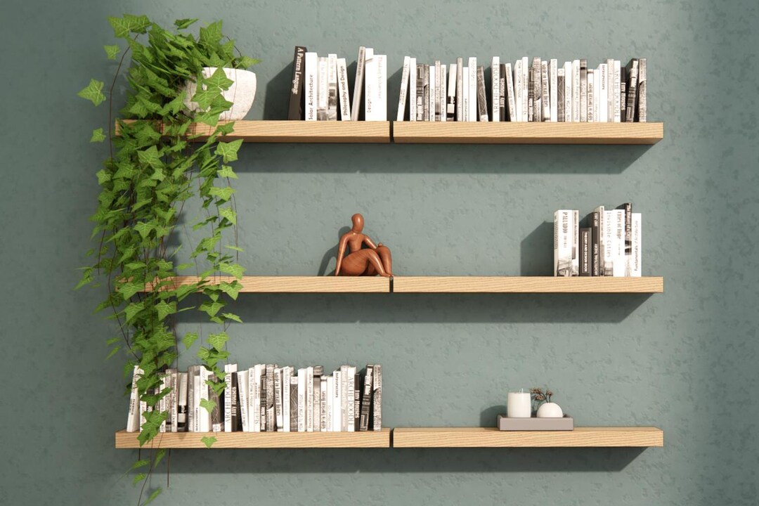 60cm Personalized Wood Floating Shelf - Etsy