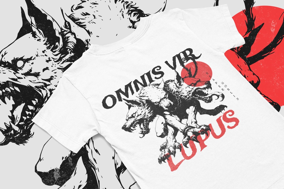 Omnis Vir Lupus T-shirt | Red Rising Bookish Tee - Etsy