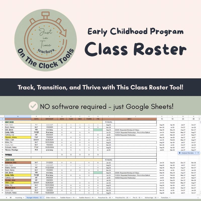 Class Enrollment Template - Etsy