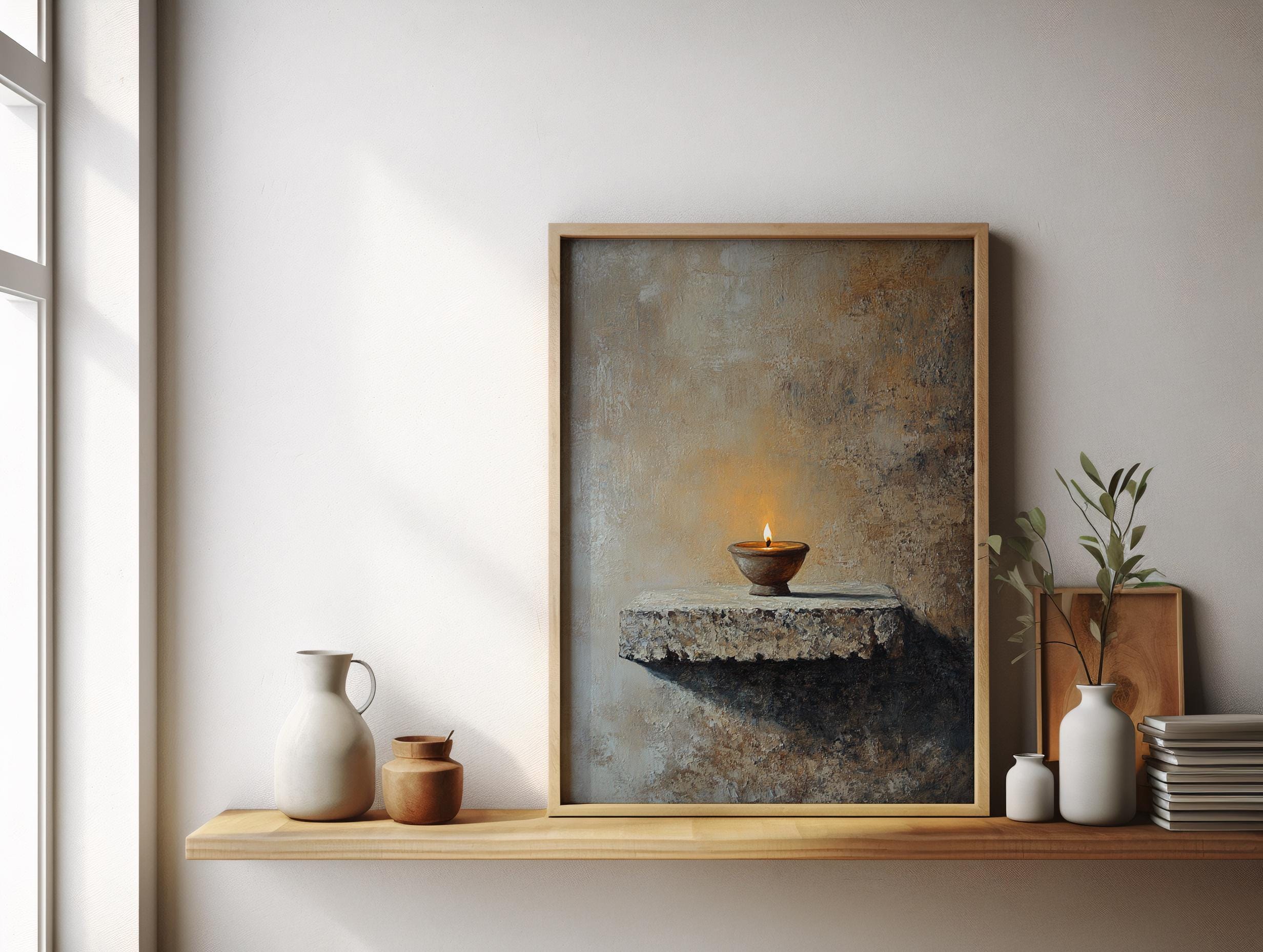 Light of the World, Biblical Oil Lamp DIGITAL DOWNLOAD, Christian ...