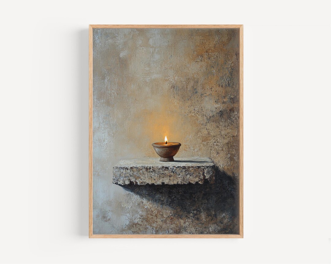 Light of the World, Biblical Oil Lamp DIGITAL DOWNLOAD, Christian ...