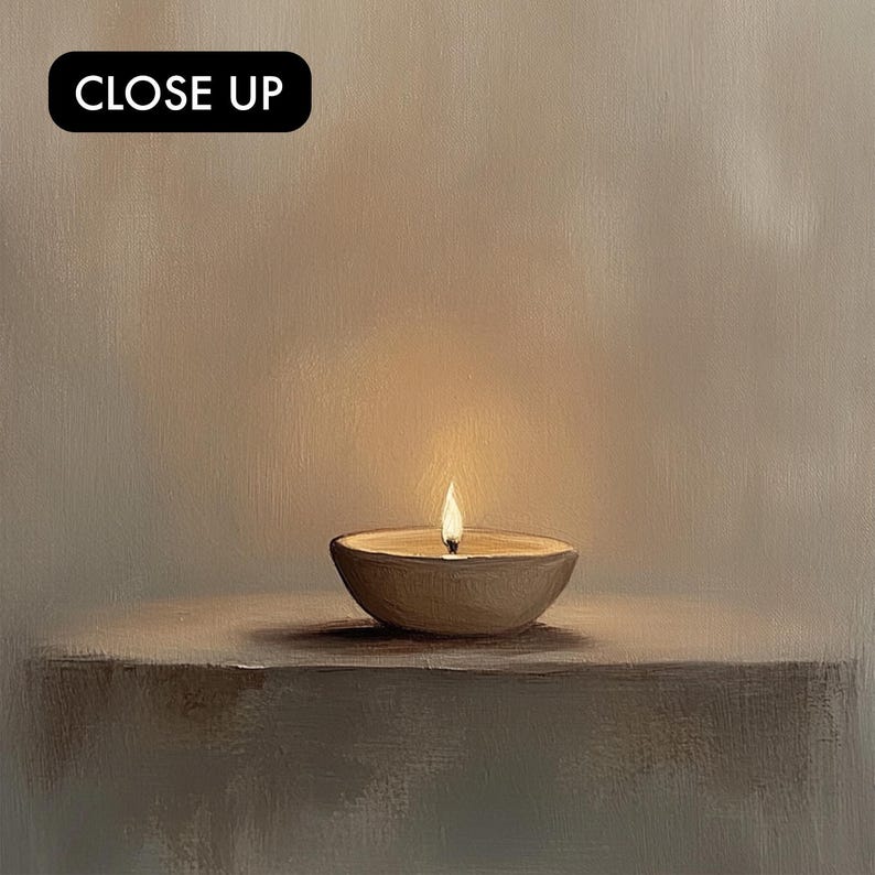 Be the Light, Digital Download, Minimalist Oil Painting, Christian Wall ...