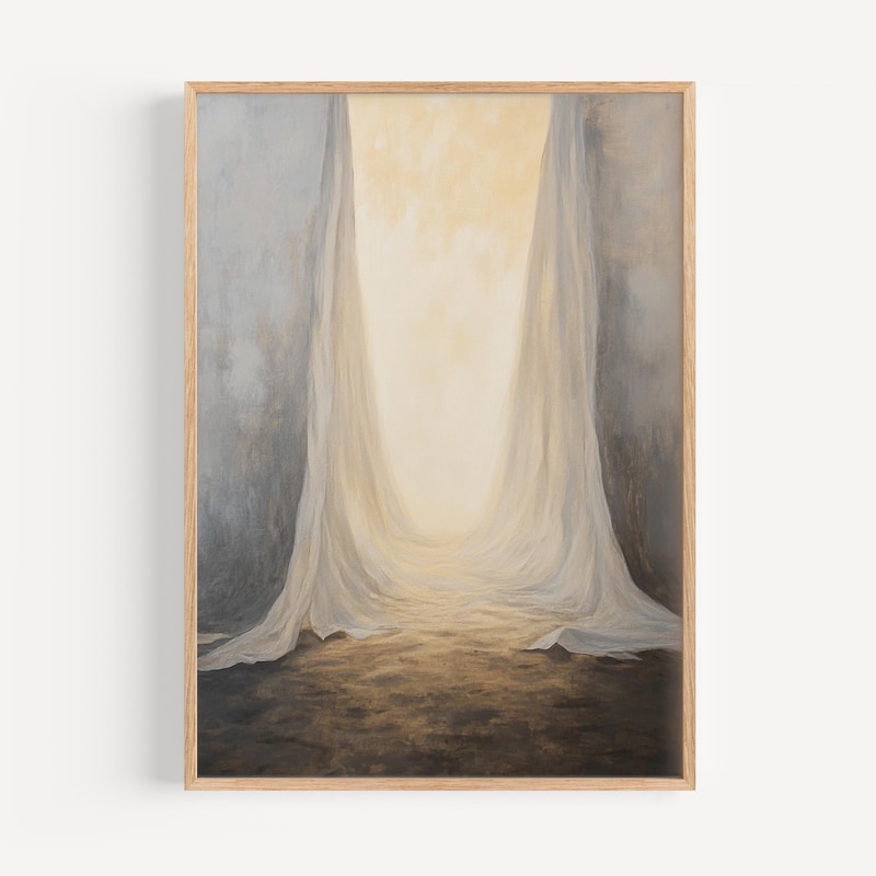 Jesus Torn Veil Art - Etsy