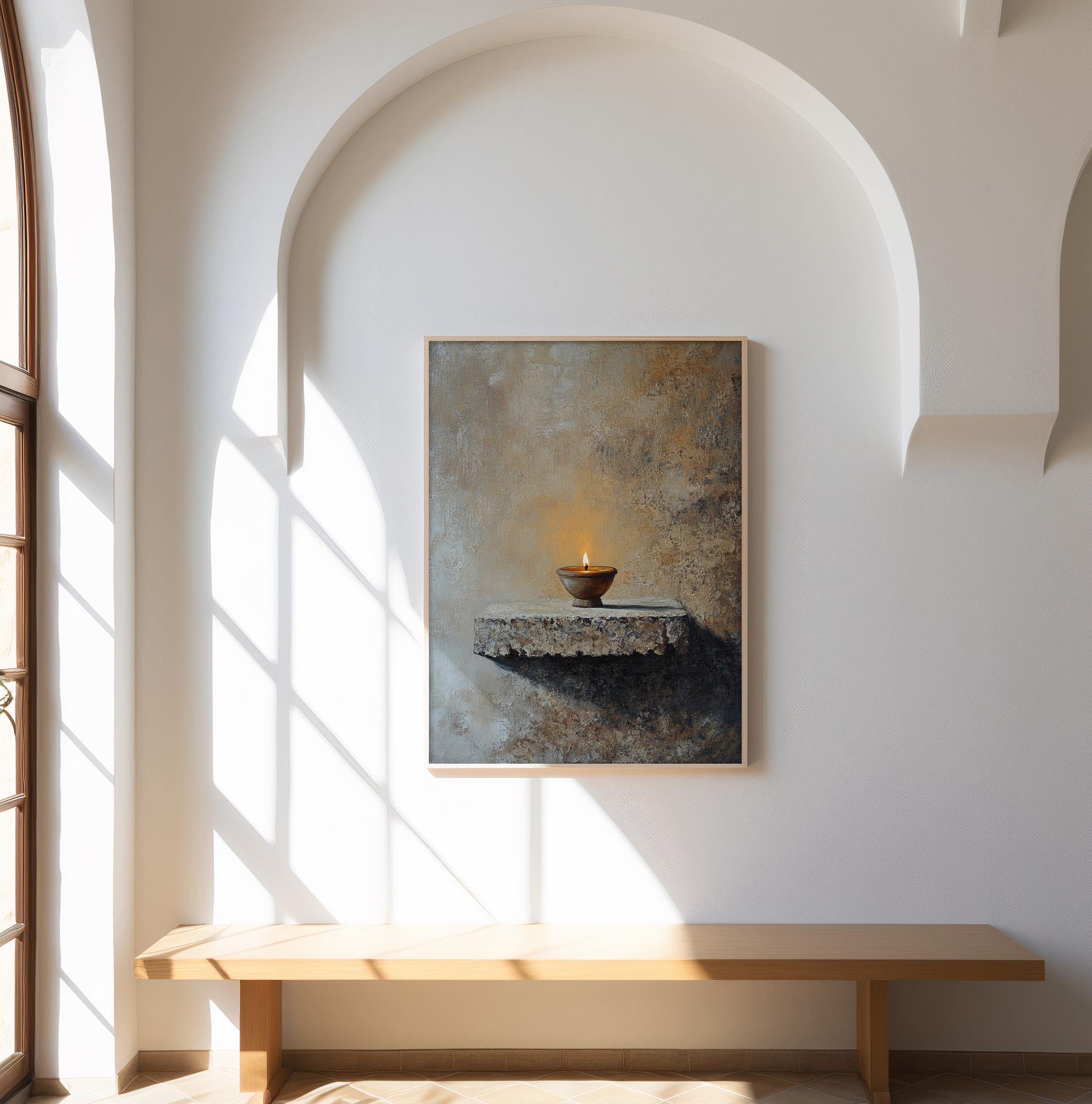 Light of the World, Biblical Oil Lamp DIGITAL DOWNLOAD, Christian ...