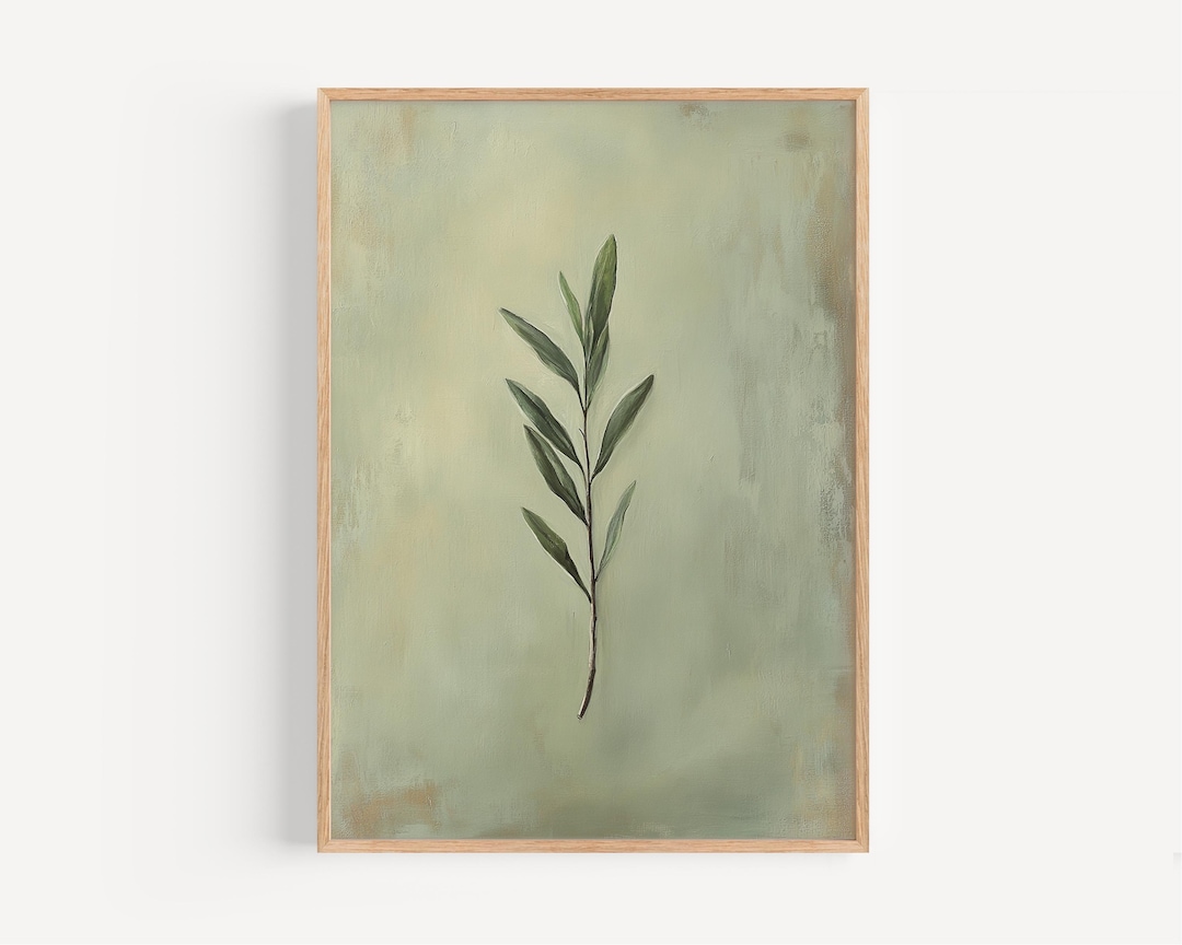 Olive Branch of Peace, DIGITAL DOWNLOAD, Minimalist Botanical Art ...