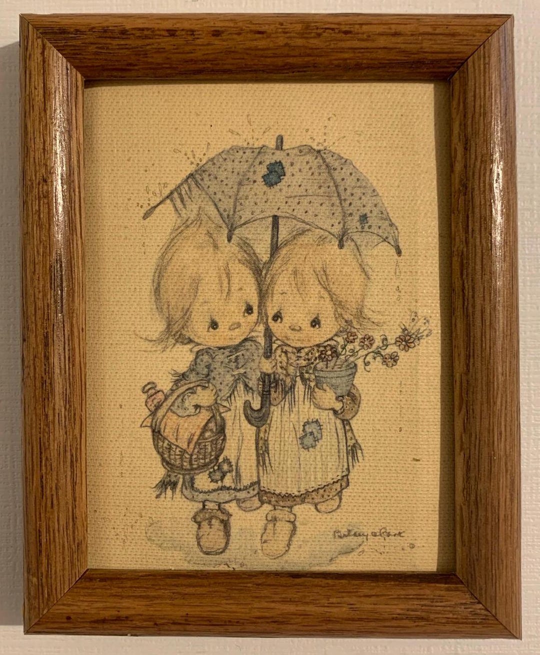 Vintage Hallmark Betsey Clark Miniature Gallery Canvas Print ...