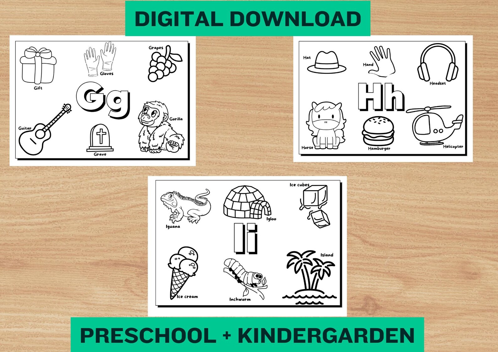 26 Alphabet Coloring Pages, Preschool Coloring Page, Preschool ...