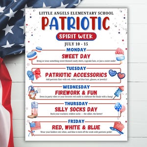 4th of July Spirit Weeks - Etsy