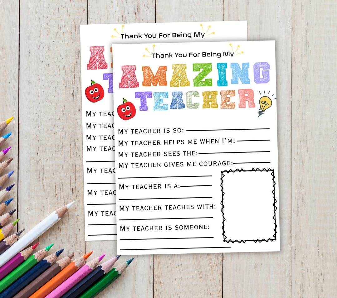 Teacher Appreciation Printable Coloring Page, Teacher Gift, Teacher ...