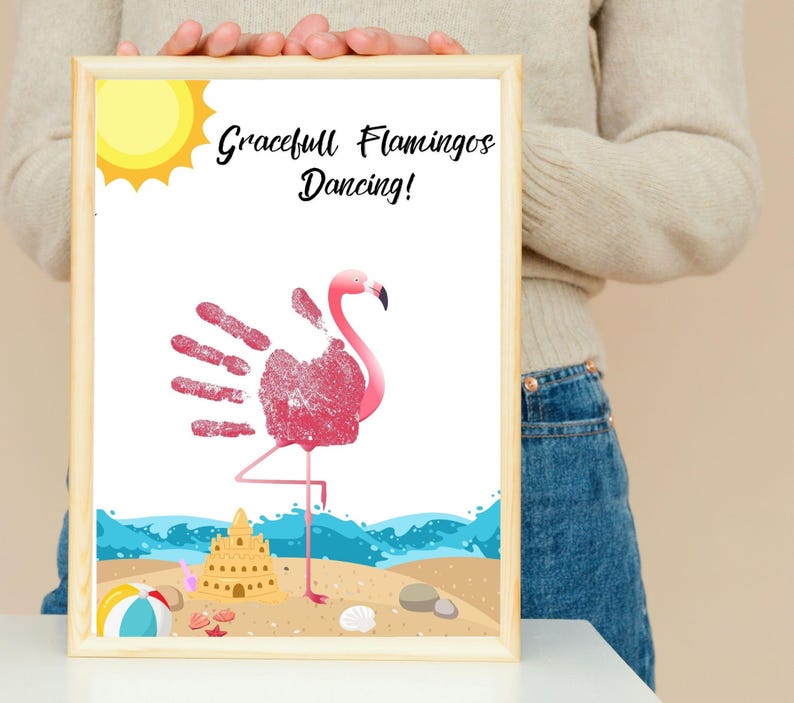 25+ Summer Handprint Craft Bundle Printable, Summer Handprint Art ...