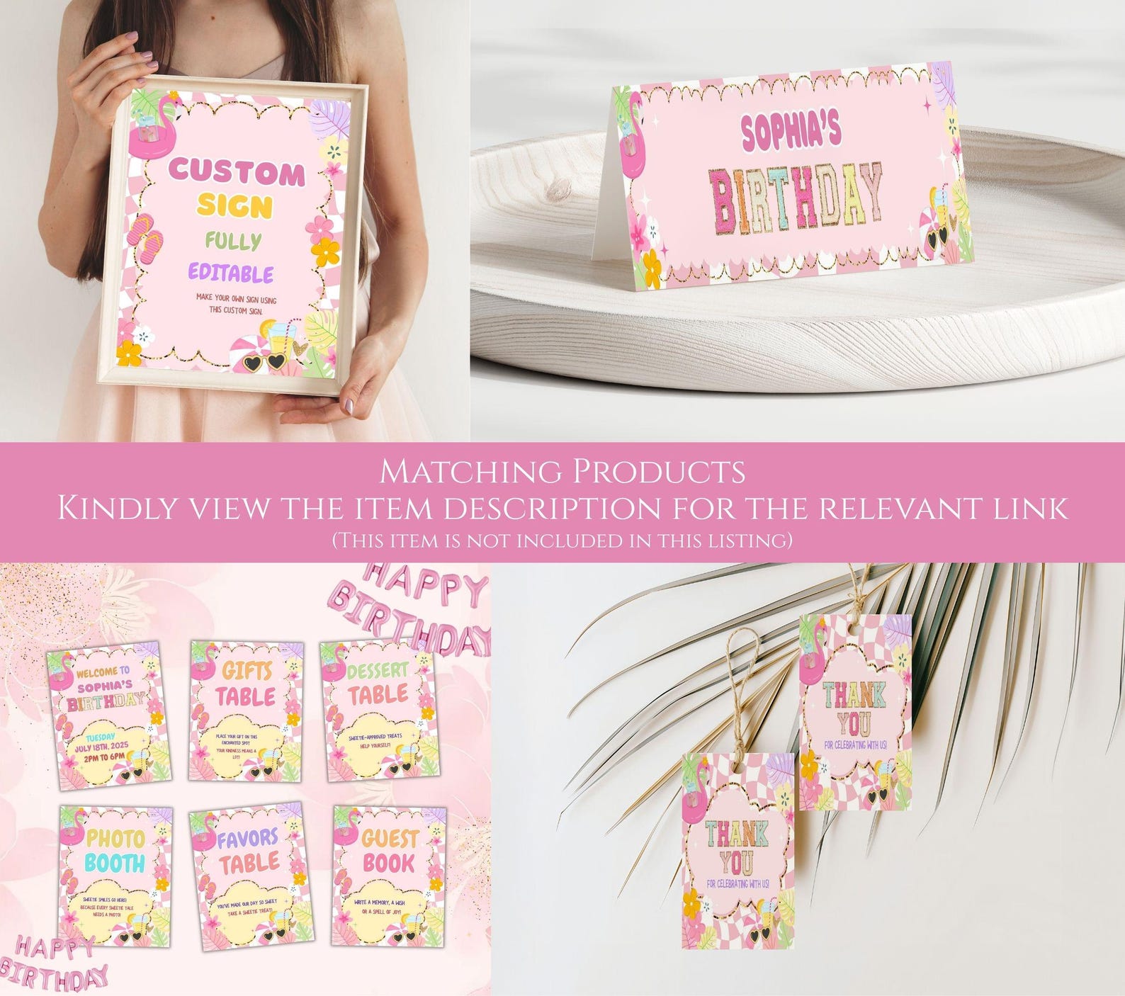 Splash Into Six Birthday Pool Party Invitation Template Editable Girly ...
