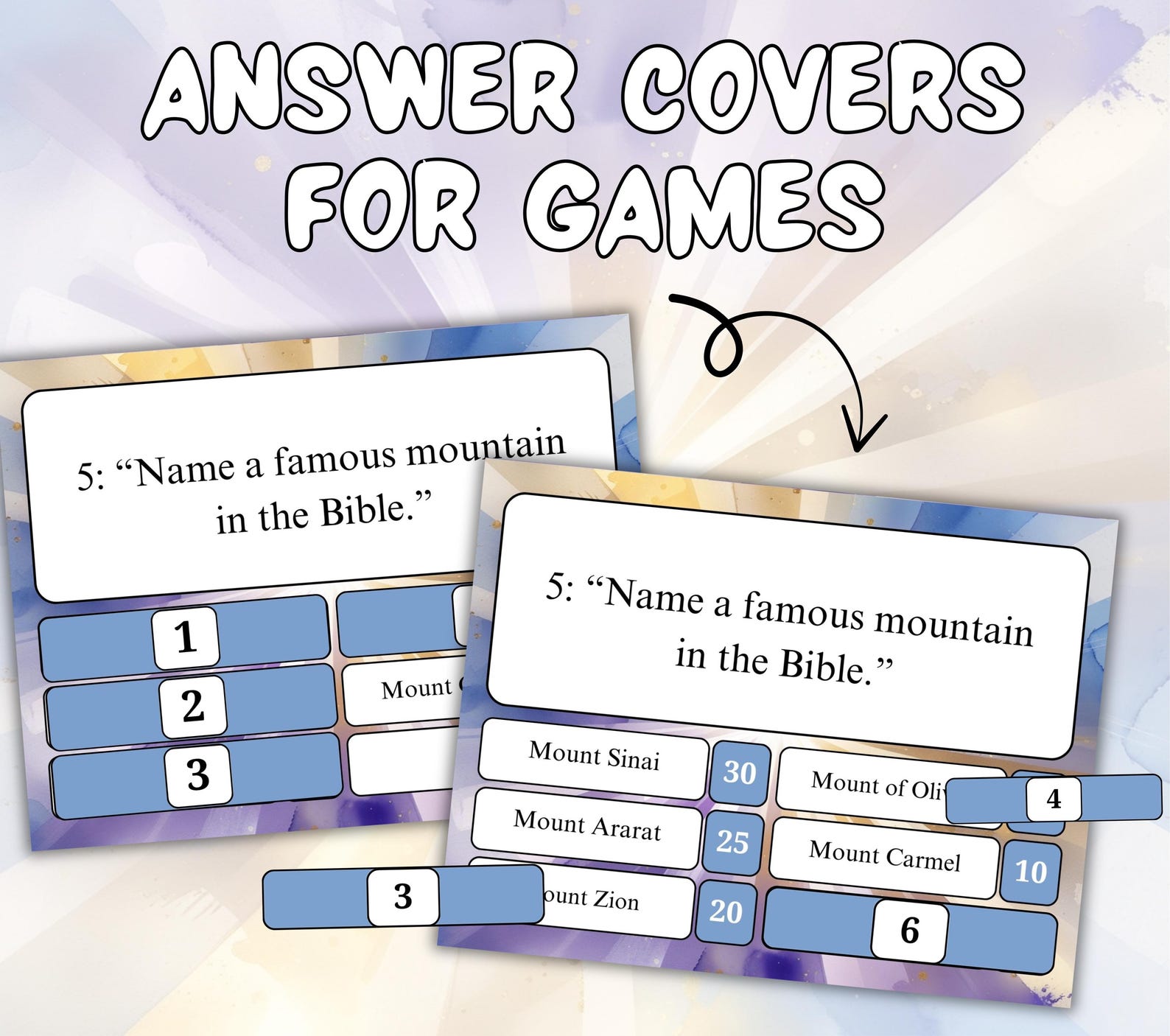 Bible Family Feud Game, Bible Family Feud-style Game Show, Christian ...