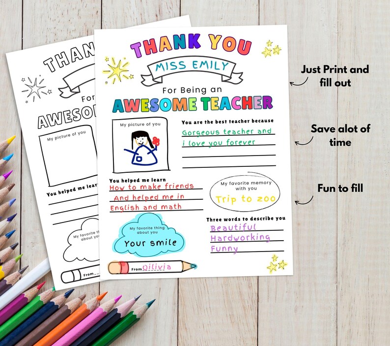 Teacher Appreciation Printable Coloring Page, Teacher Gift, Teacher ...