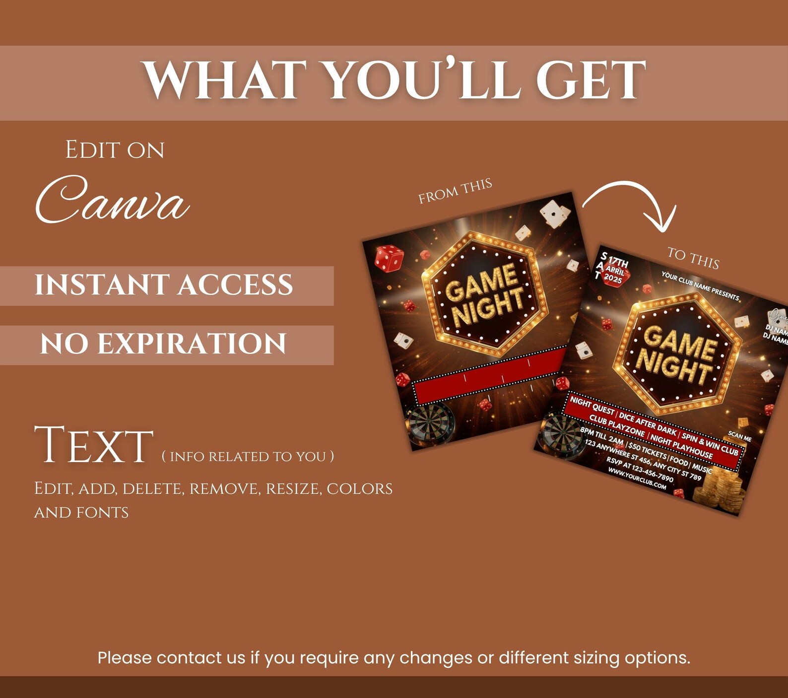Game Night Party Flyer, Club Party Flyer, Adult Event Flyer, Game ...