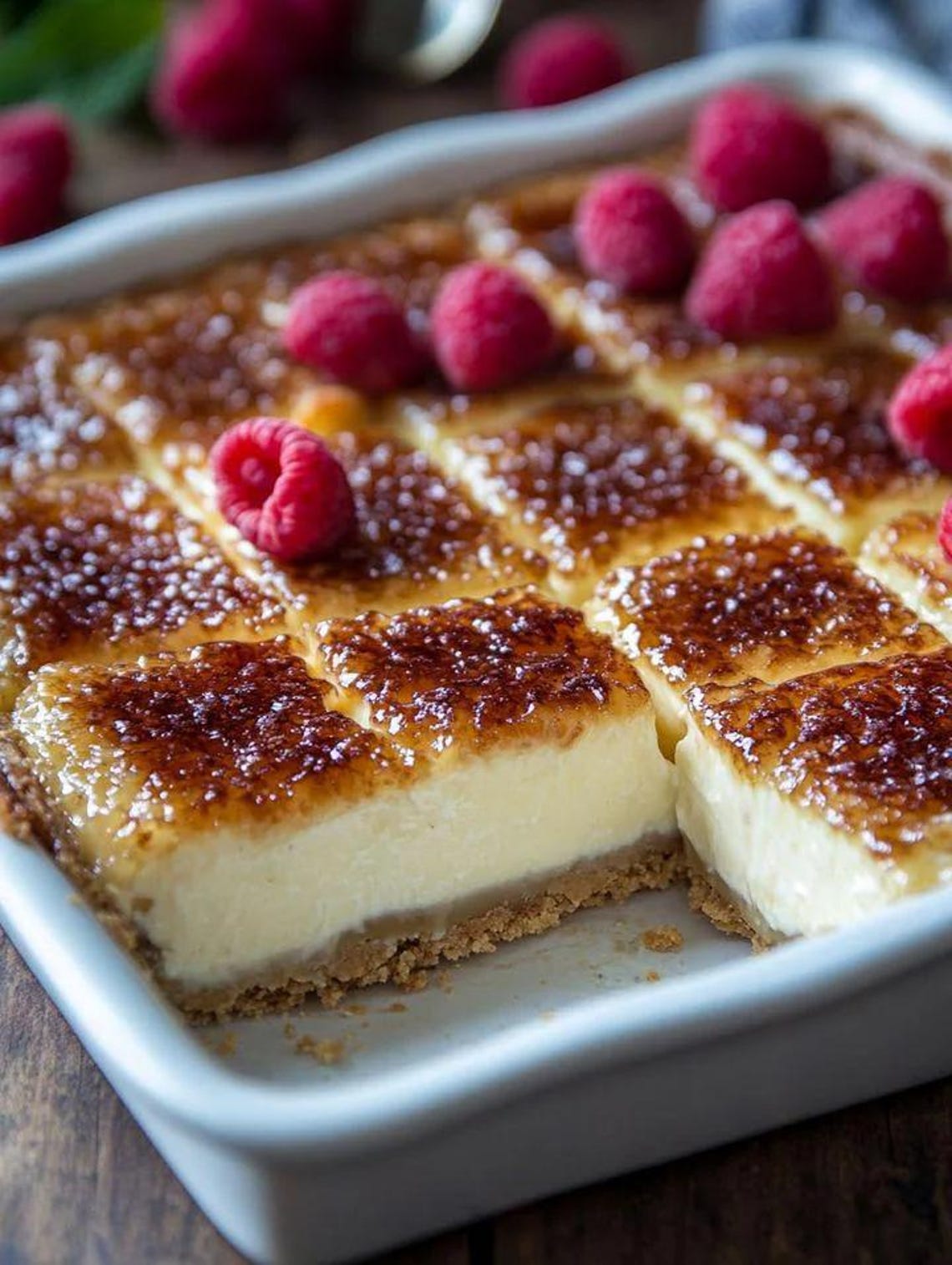 Crème Brûlée Cheesecake Bars | Cheesecake Bar Recipe | Gourmet Dessert ...