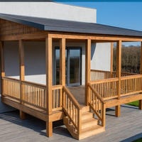 Sunrise Park 10x20 Circle Pool Deck Plan – Elevated Deck With Railings ...