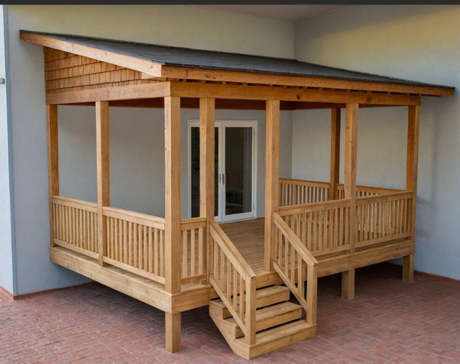 18x12 Porch Deck Plans With Material List | DIY Patio Blueprint | - Etsy