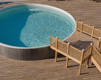 Customizable 16-16 Pool Deck 30 Round Pool Blueprint With Material List ...